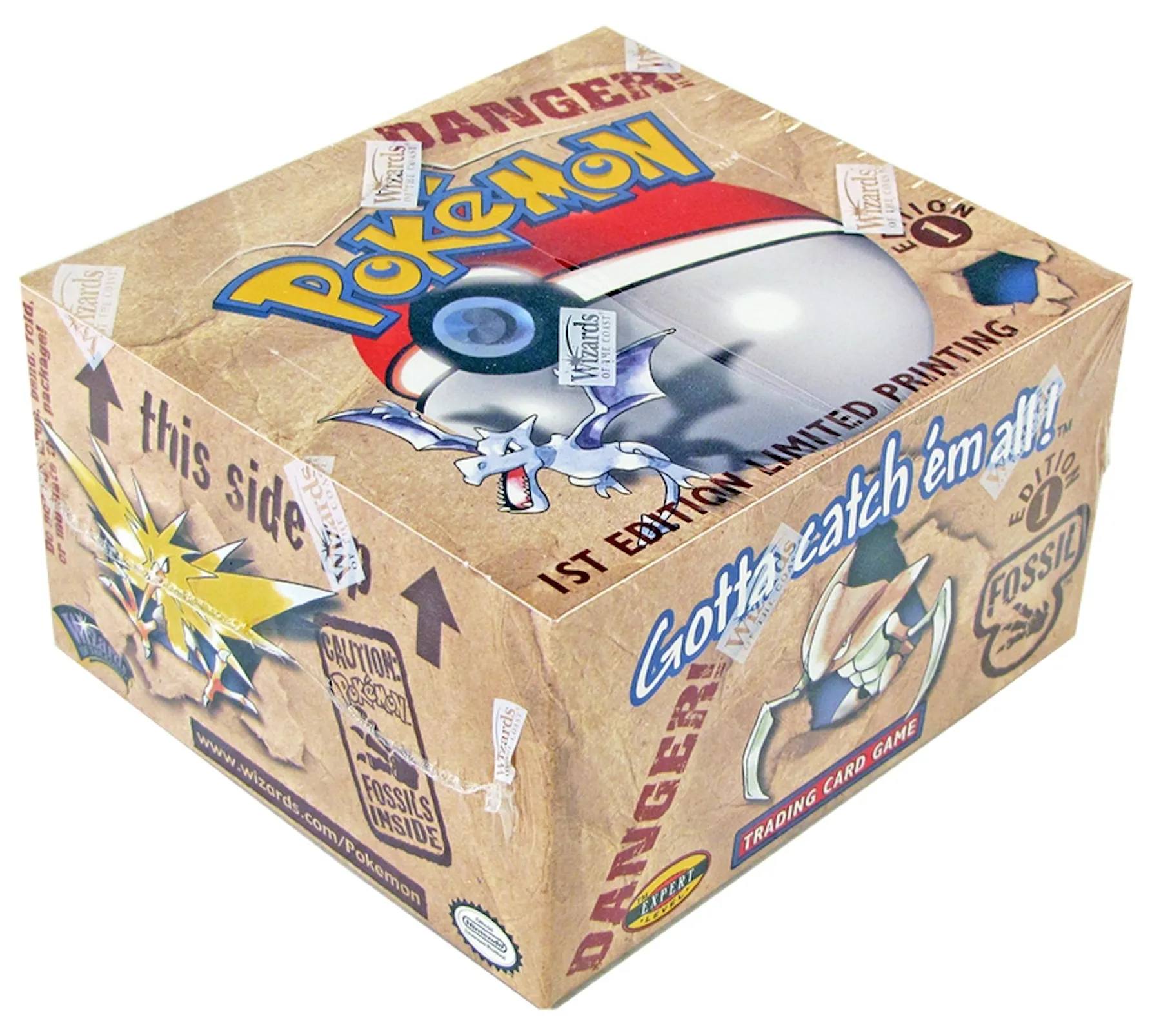Pokemon Fossil 1st Edition Booster Box DA Card World Pokemon Fossil 1st Edition Booster Box DA Card World